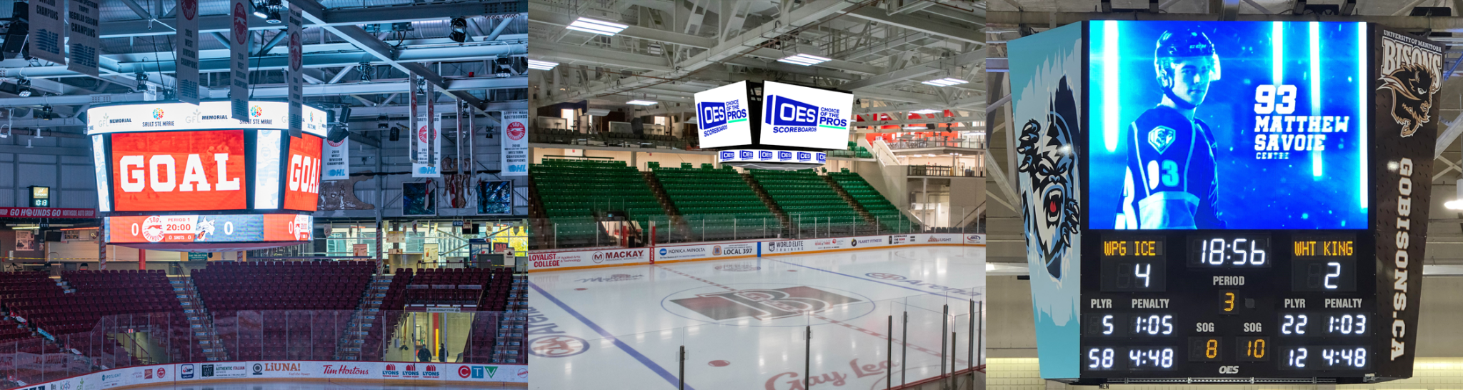 OES Centerhung Scoreboards | 360° LED Video Displays