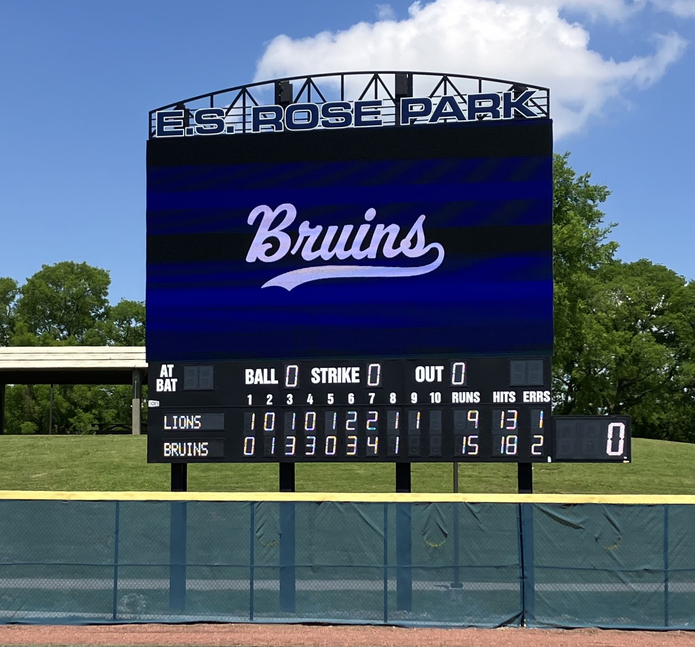 Belmont Bruins Baseball & Softball - OES Scoreboards